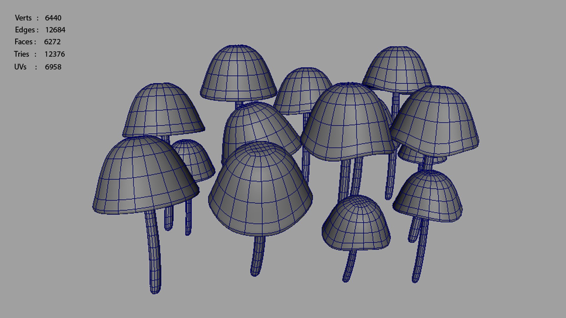 Mushroom Fungus Ground 3d Obj