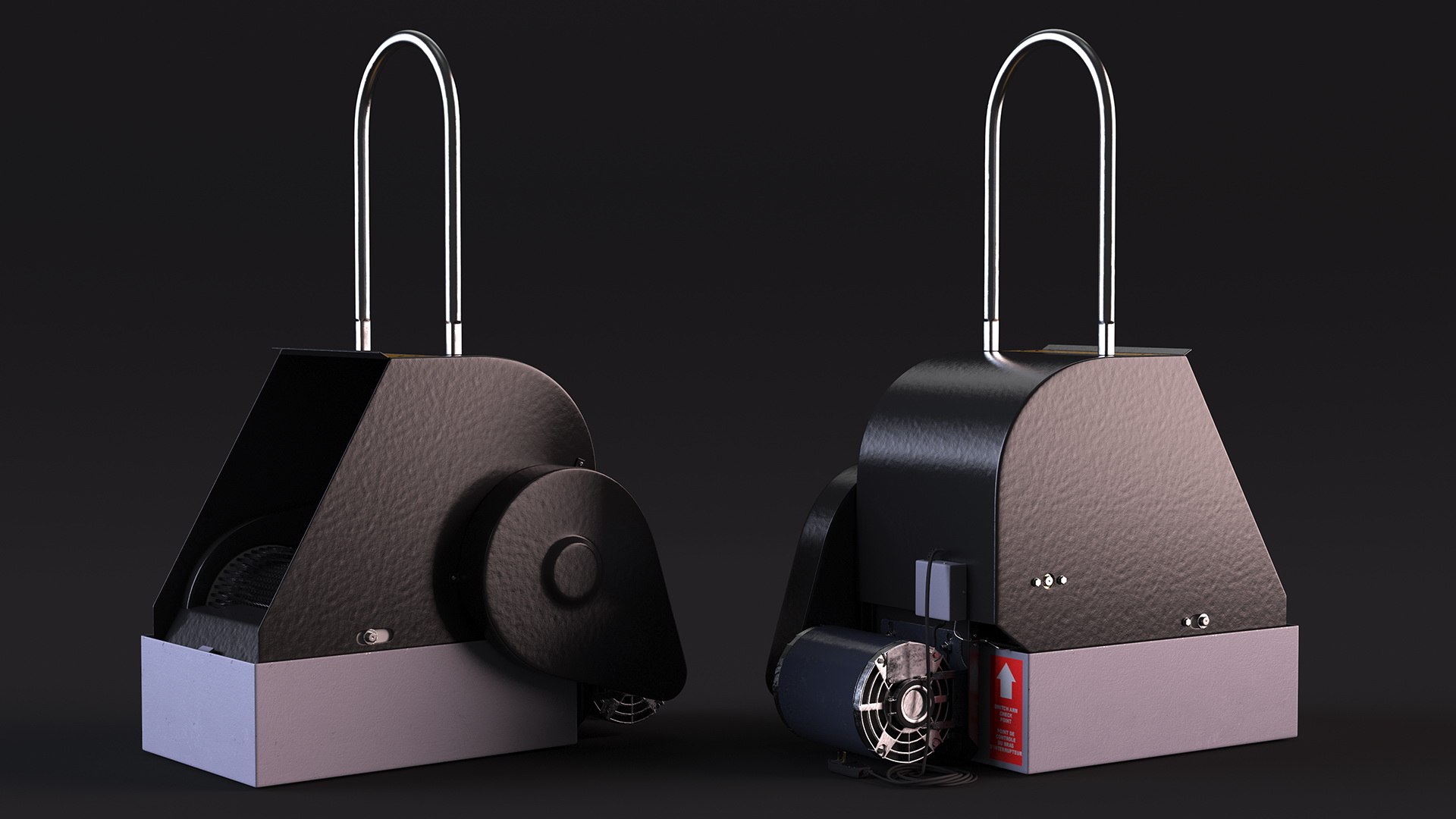 Black Industrial Boot Cleaner 3D - TurboSquid 2073103