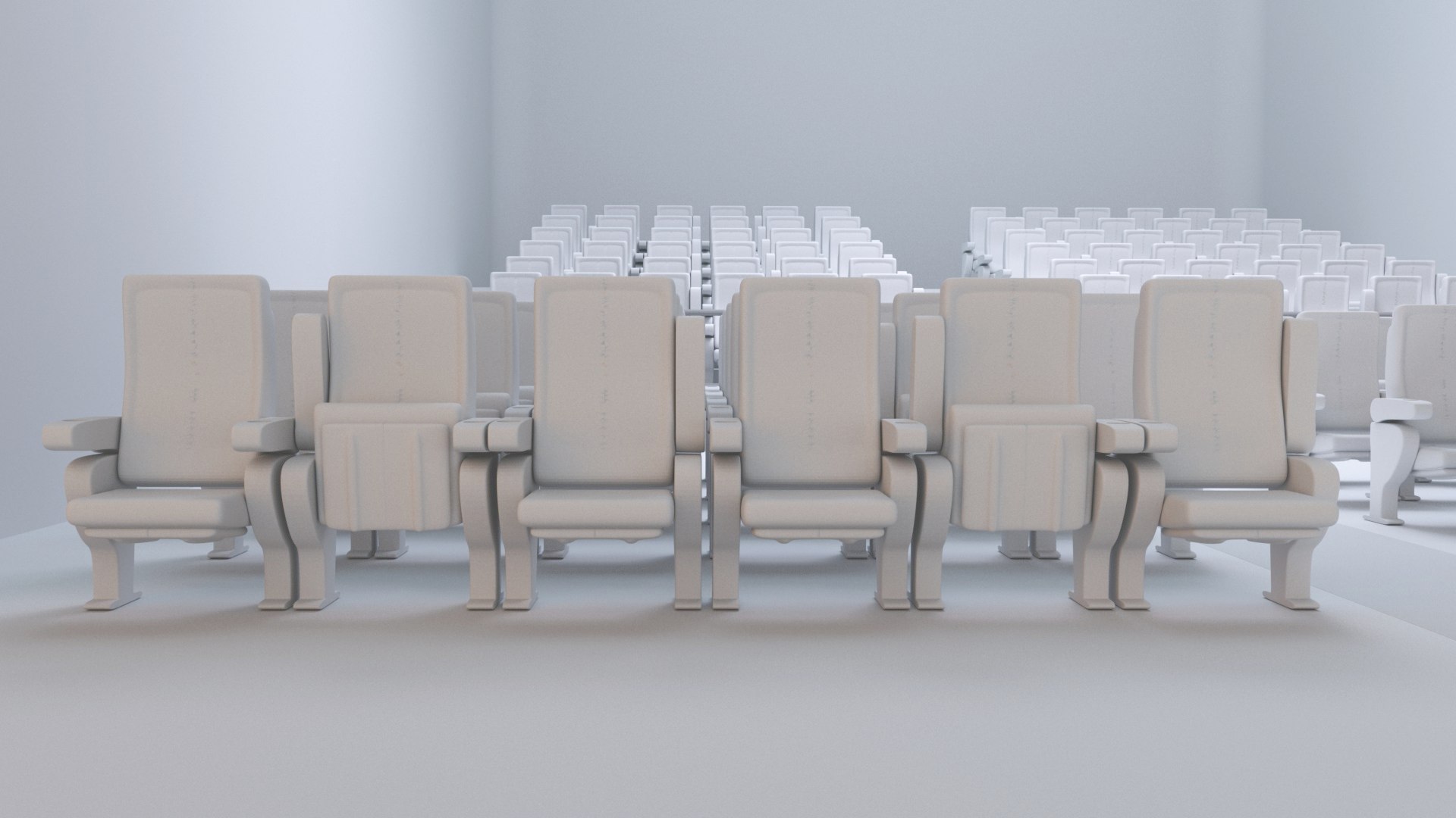 Cinema Movie Theatre Seating Set Model - TurboSquid 1778207