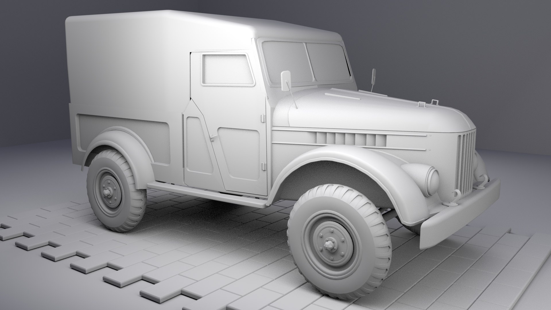 3D Gaz 69 - HighPoly Model - TurboSquid 1714474