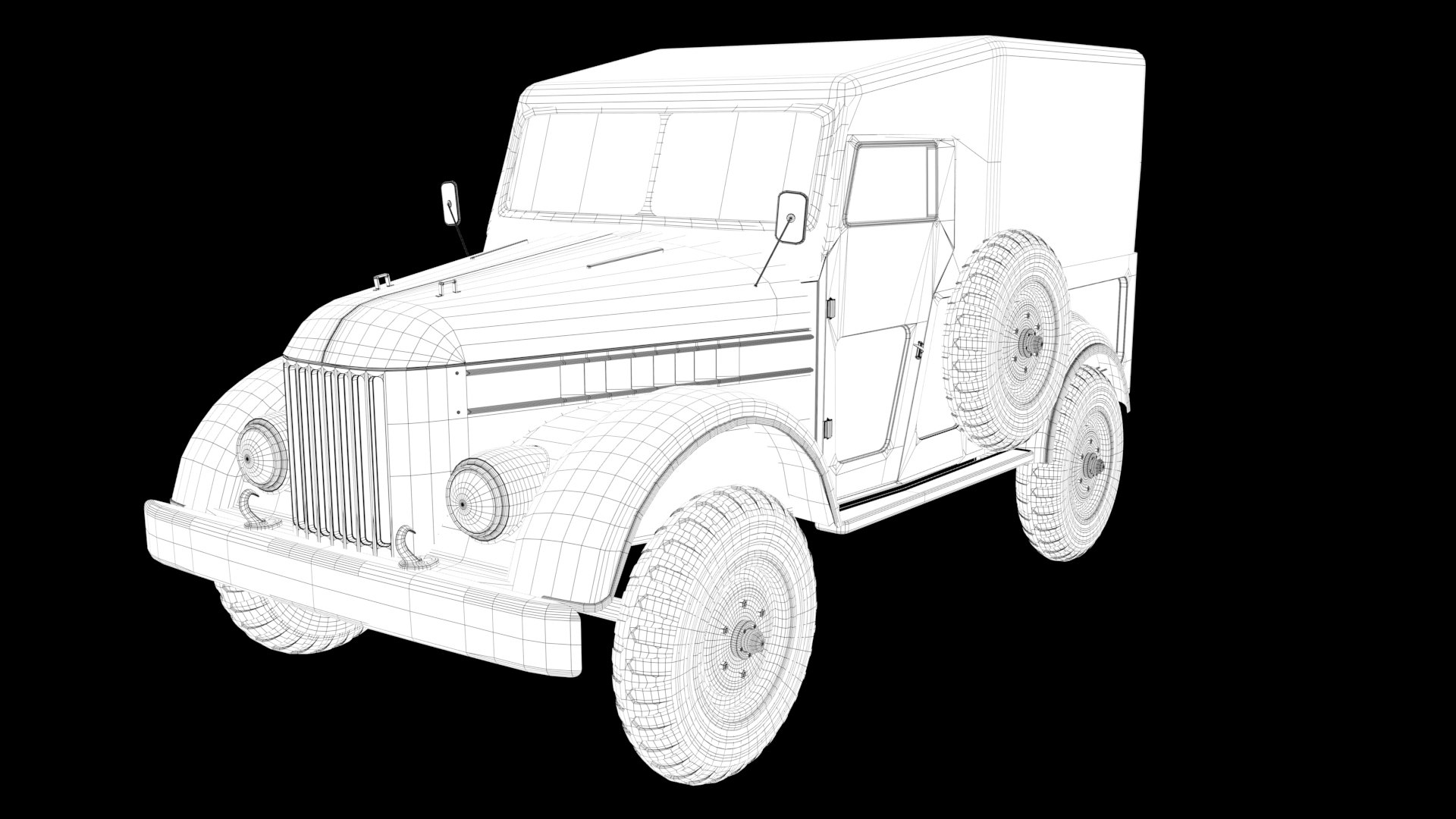 3D Gaz 69 - HighPoly Model - TurboSquid 1714474
