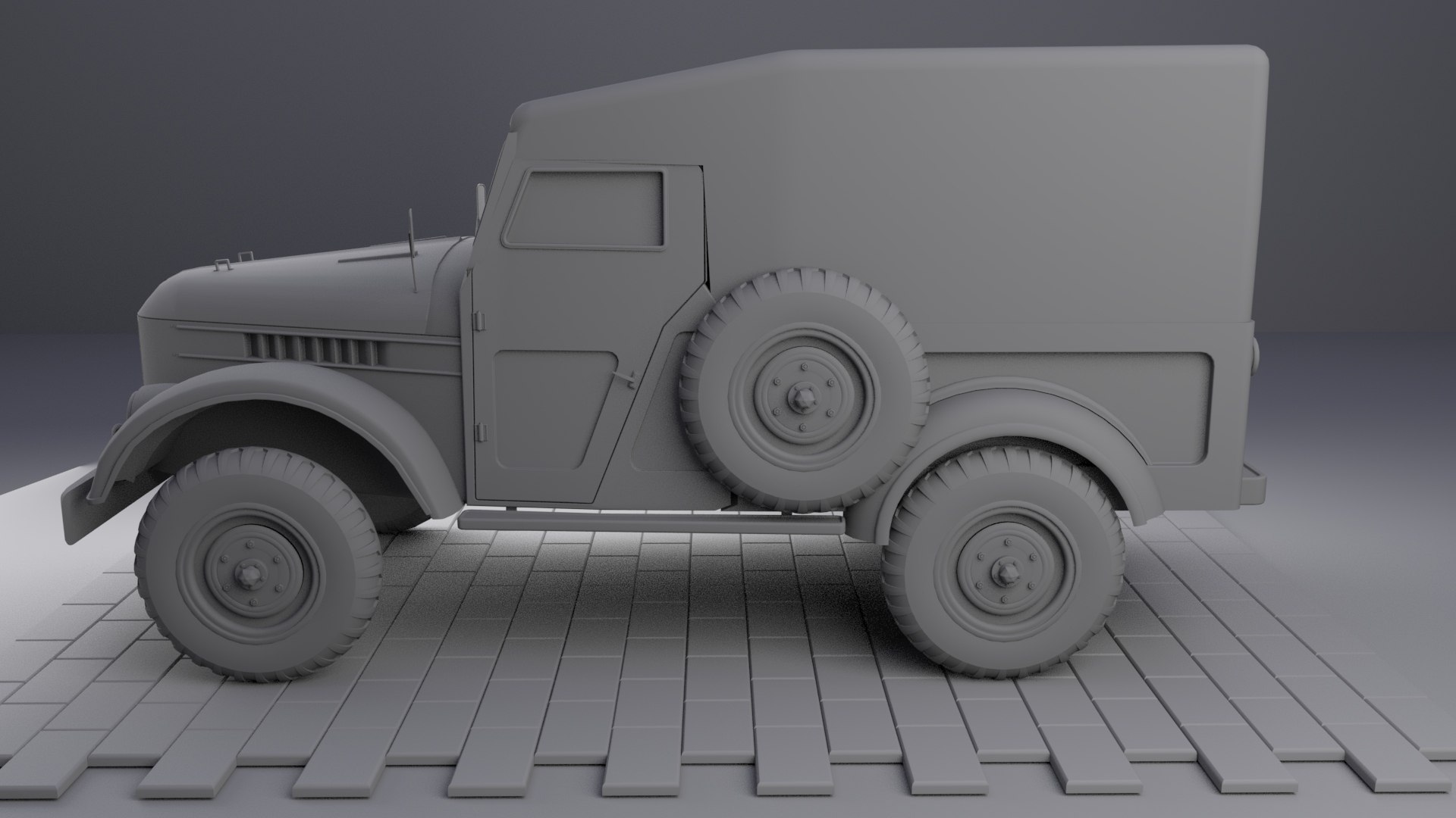 3D Gaz 69 - HighPoly Model - TurboSquid 1714474