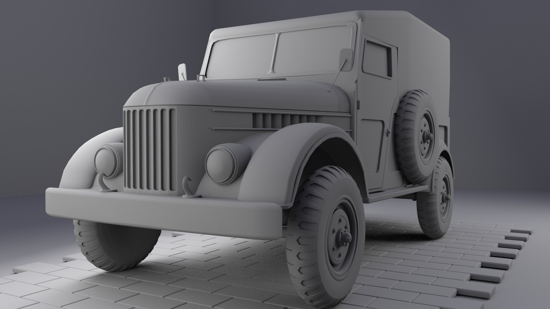 3D Gaz 69 - HighPoly Model - TurboSquid 1714474