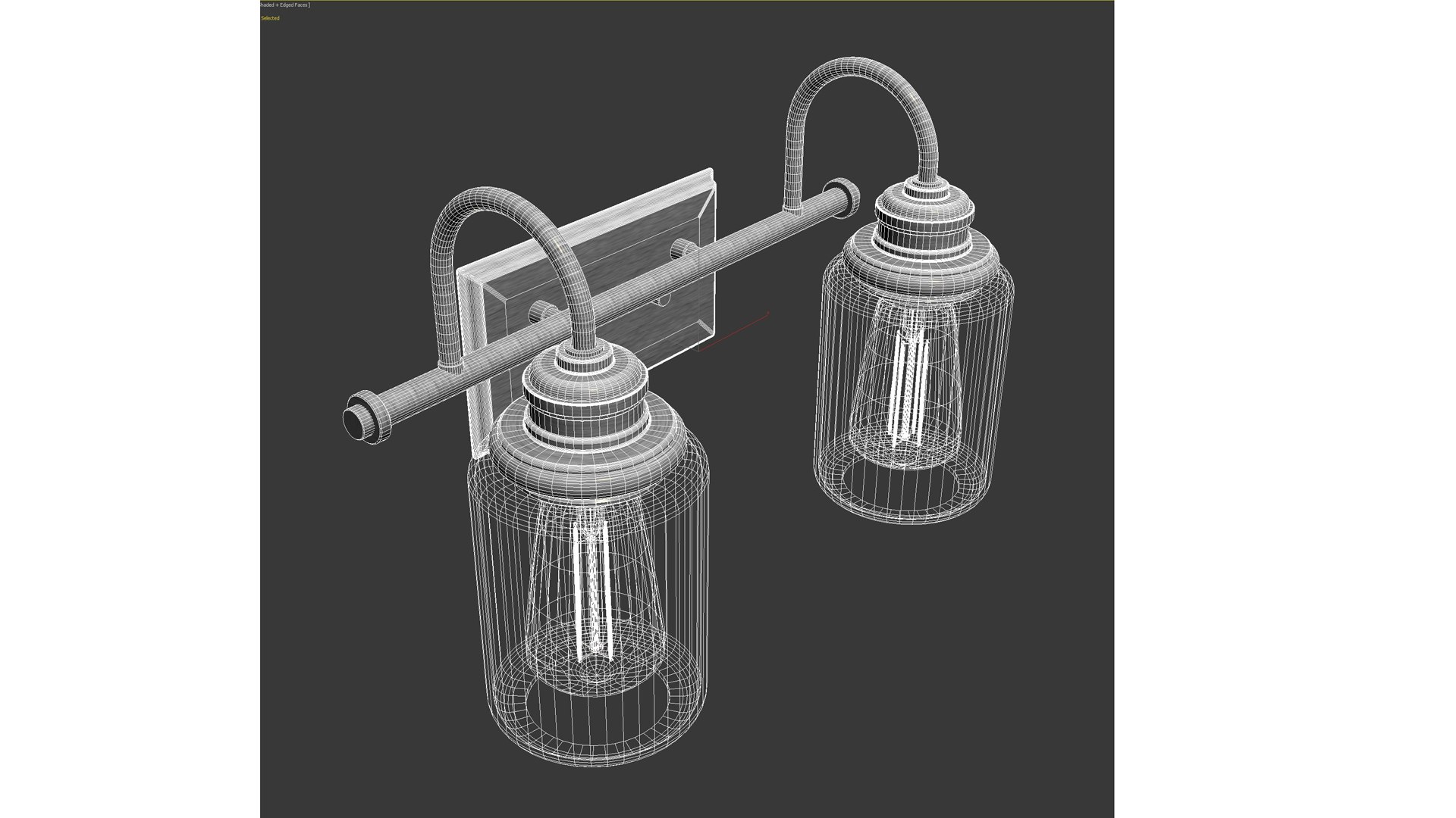 3D Model Progress Lighting Aiken Wall Lamp - TurboSquid 2454376