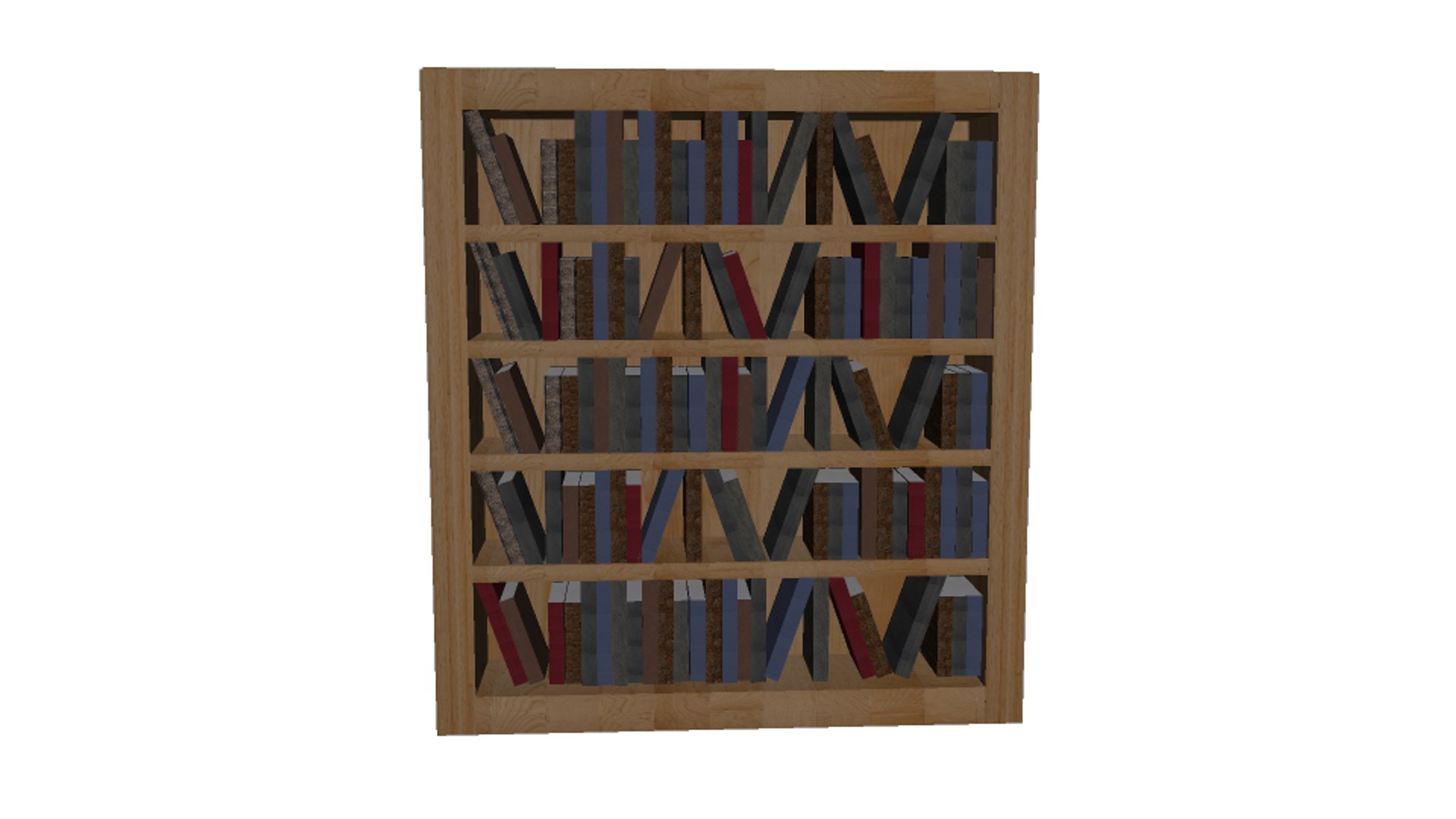 3d model library books