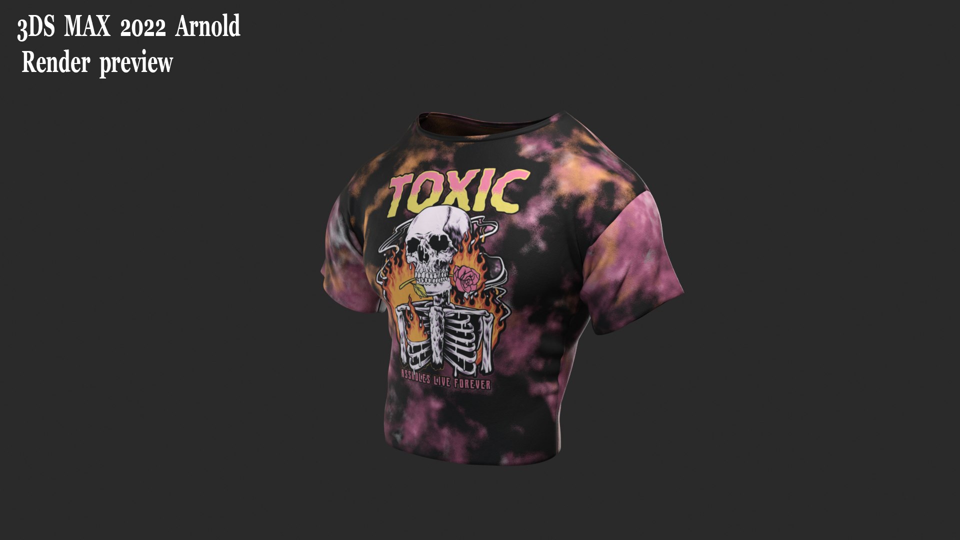 3D T-shirt Toxic - TurboSquid 2081788