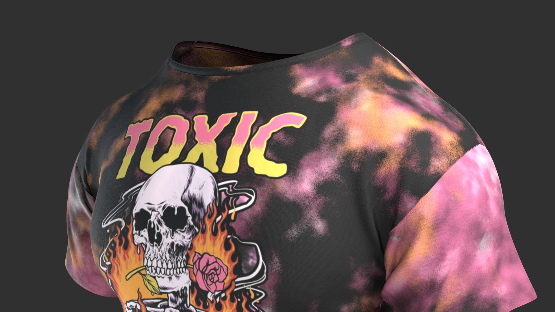 3D T-shirt Toxic - TurboSquid 2081788