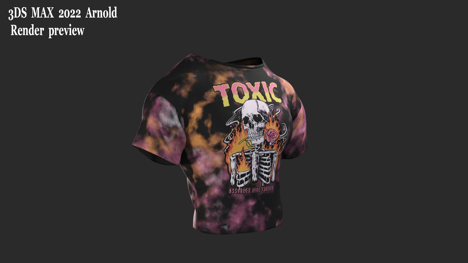 3D T-shirt Toxic - TurboSquid 2081788