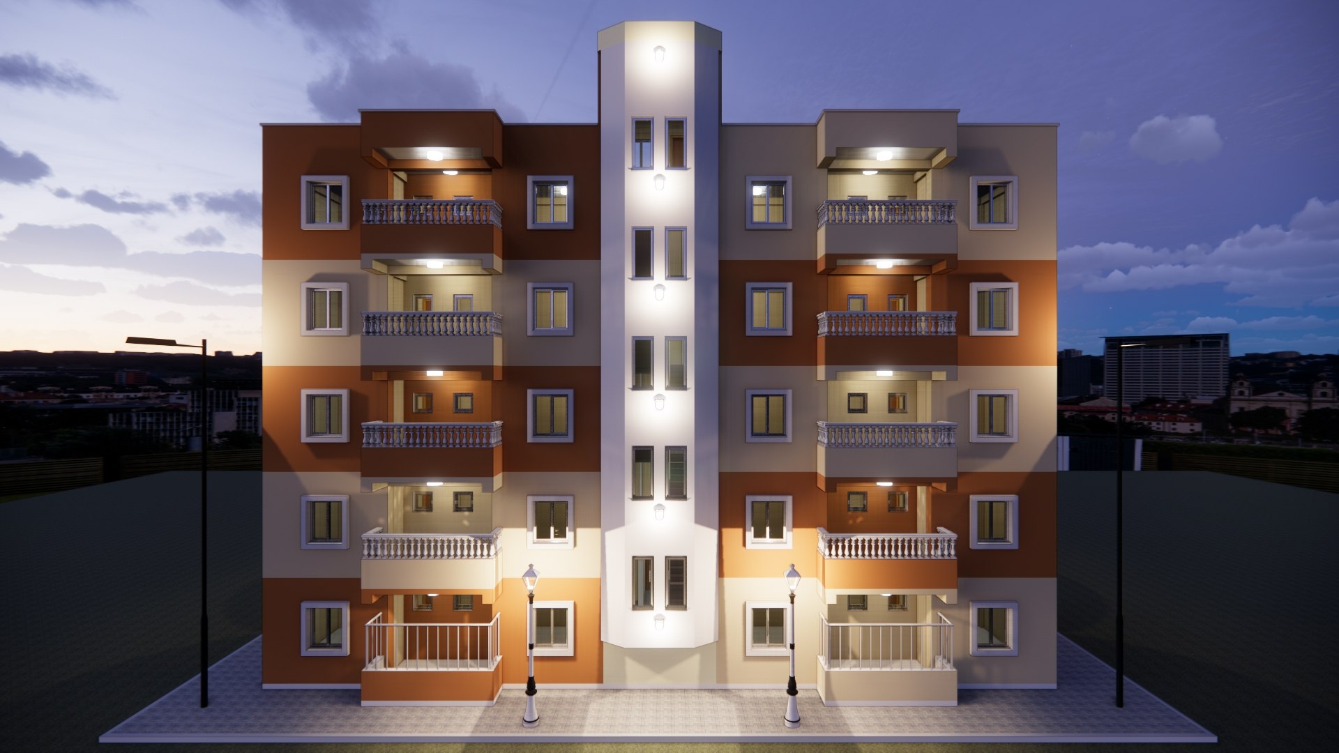 Residential Building G Plus 4 In Revit 3D Model - TurboSquid 2199136