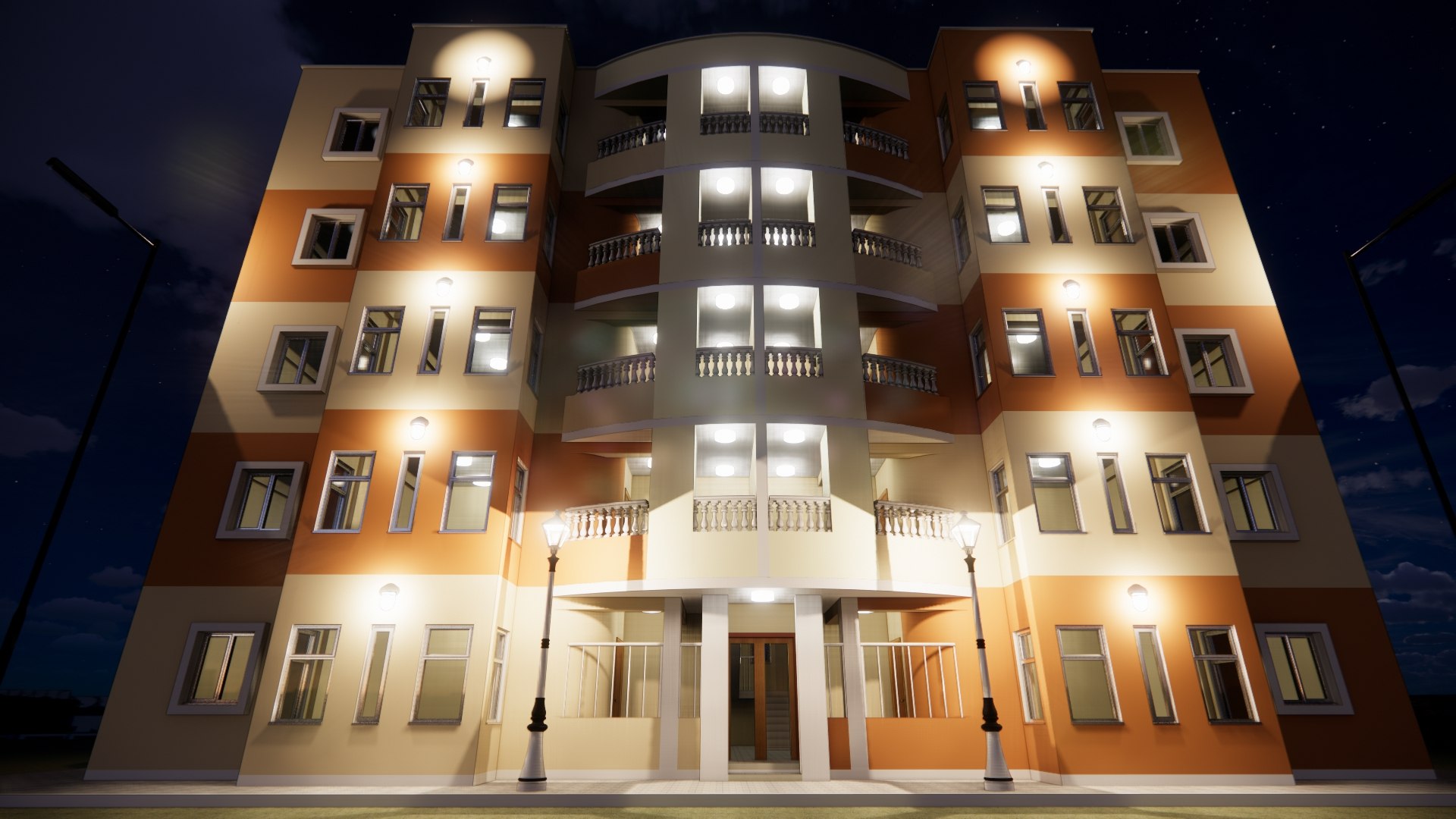 Residential Building G Plus 4 In Revit 3D Model - TurboSquid 2199136