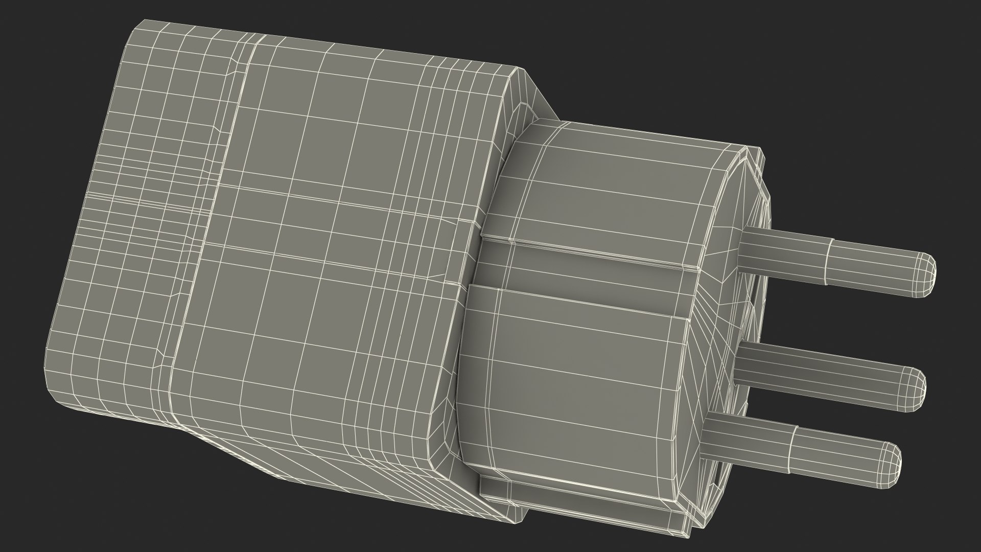 3D Electrical Plug Type H Adapter White - TurboSquid 1841229