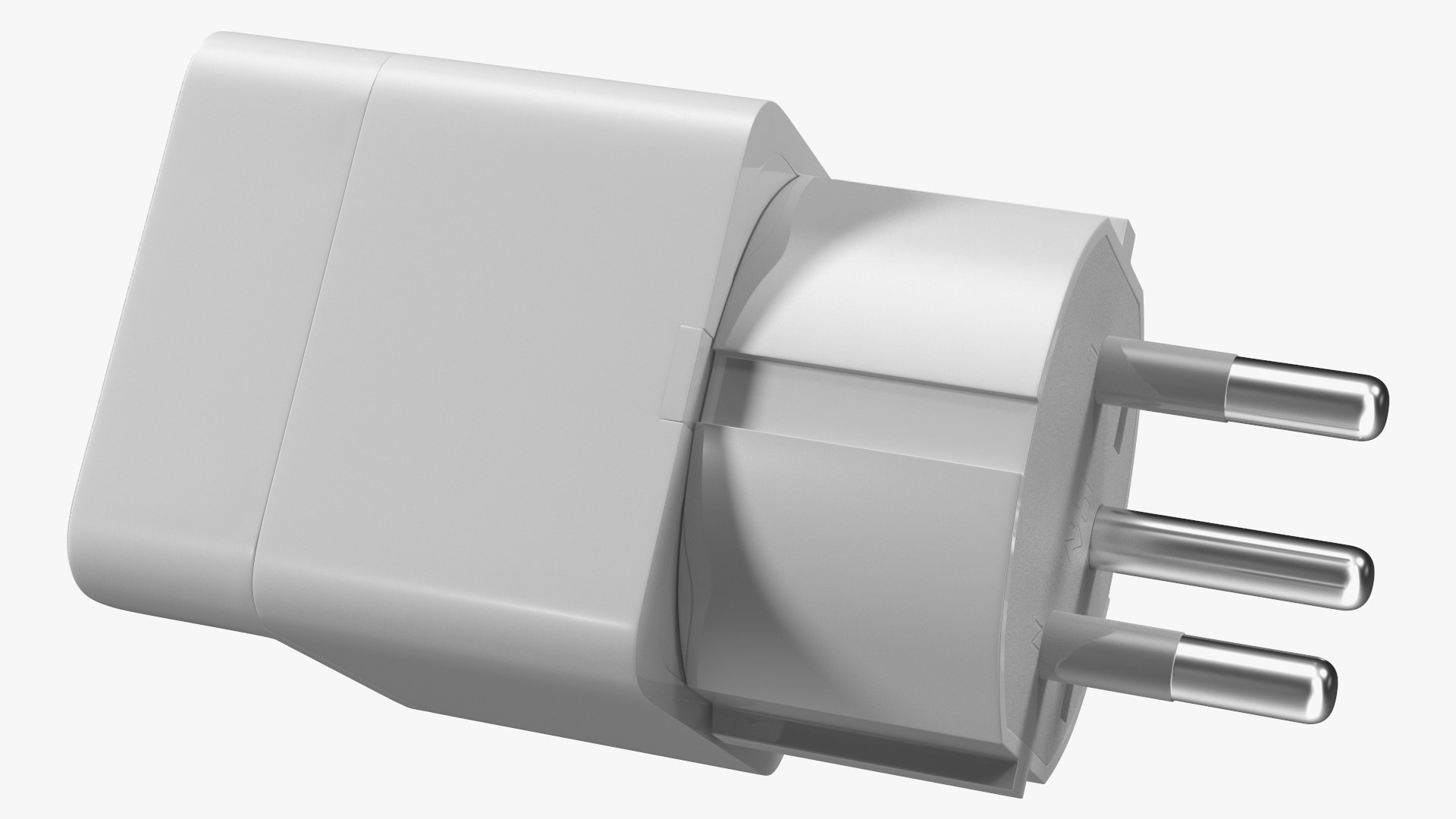3D Electrical Plug Type H Adapter White - TurboSquid 1841229