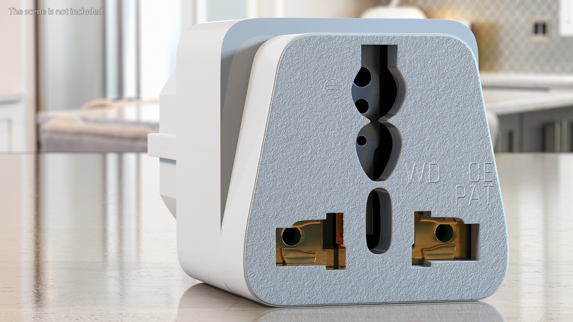 3D Electrical Plug Type H Adapter White - TurboSquid 1841229