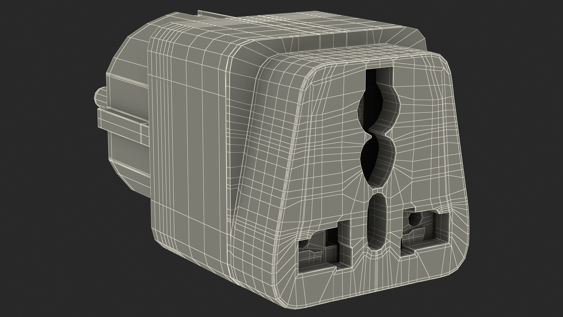 3D Electrical Plug Type H Adapter White - TurboSquid 1841229