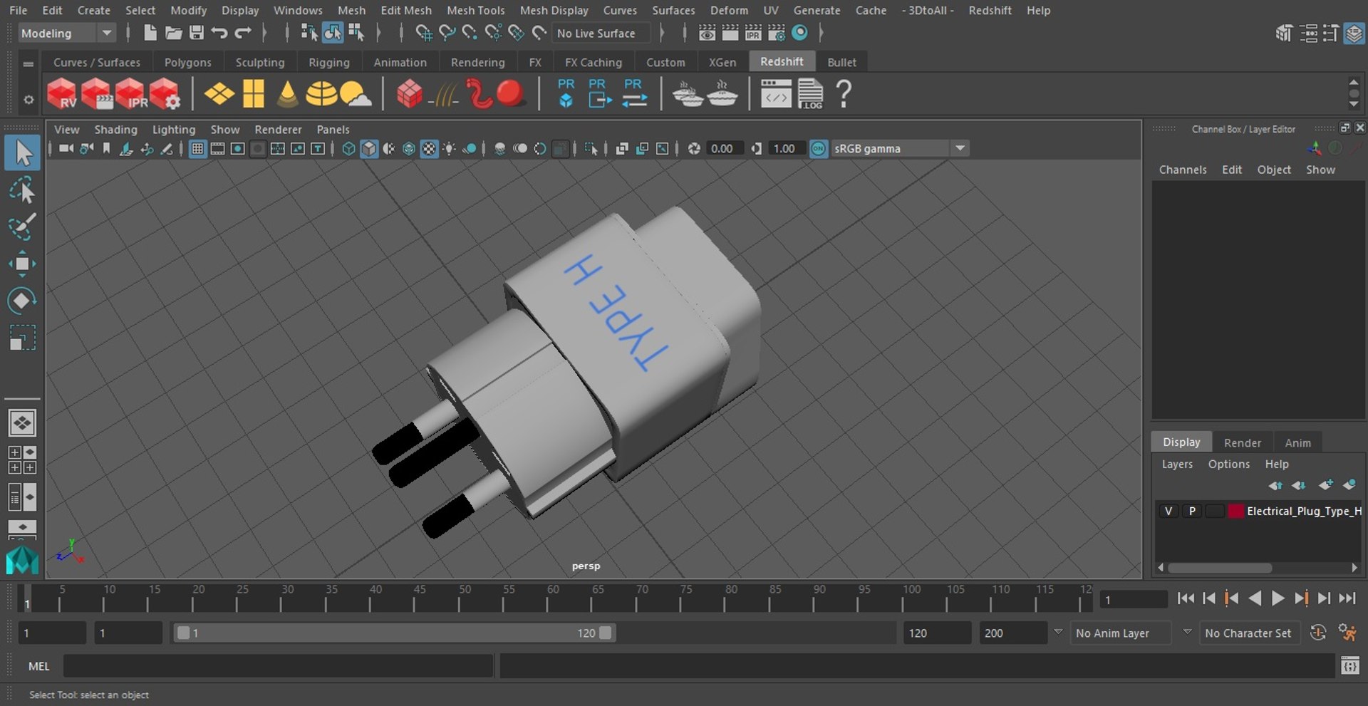 3D Electrical Plug Type H Adapter White - TurboSquid 1841229