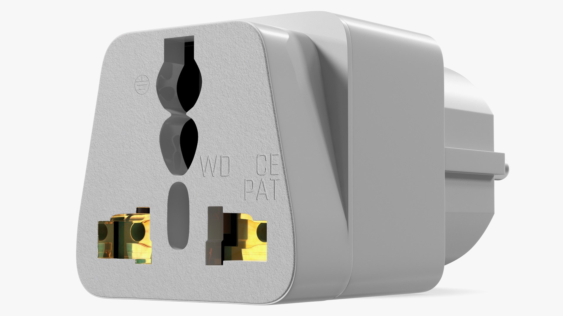 3D Electrical Plug Type H Adapter White - TurboSquid 1841229