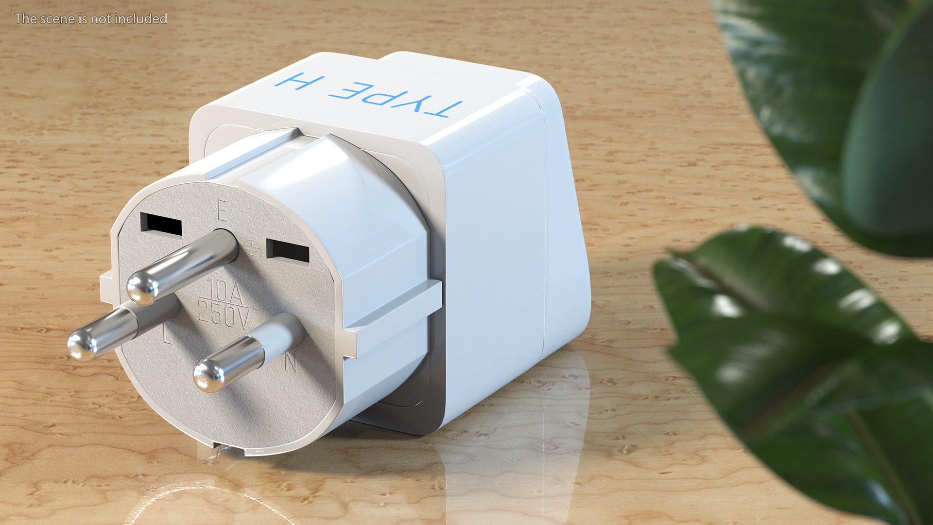 3D Electrical Plug Type H Adapter White - TurboSquid 1841229