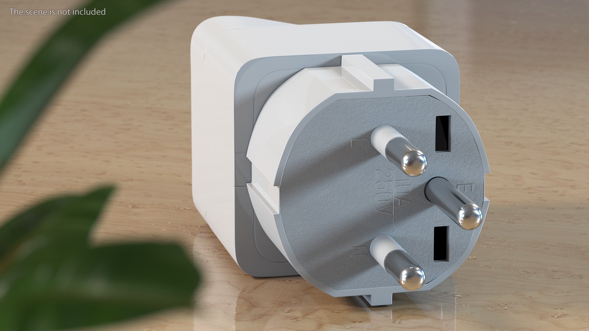 3D Electrical Plug Type H Adapter White - TurboSquid 1841229