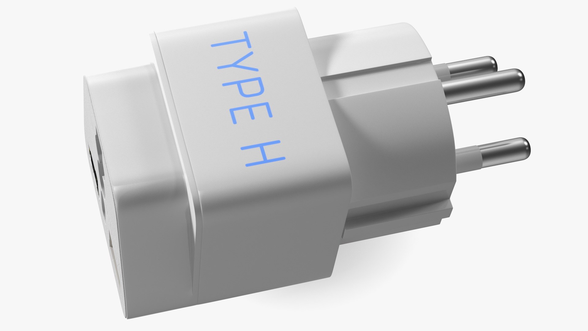 3D Electrical Plug Type H Adapter White - TurboSquid 1841229