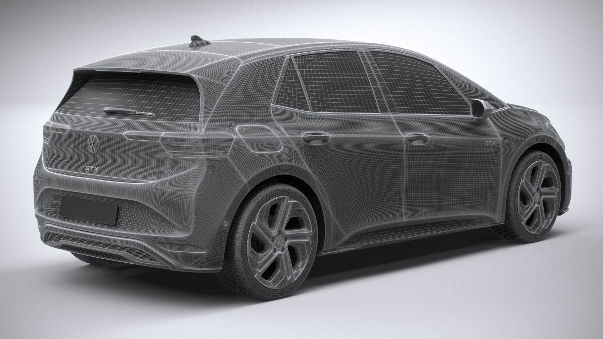 3D Volkswagen ID3 GTX 2025 - TurboSquid 2212464