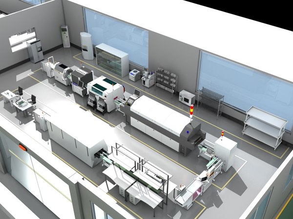 3D factory interior scene model - TurboSquid 1392433