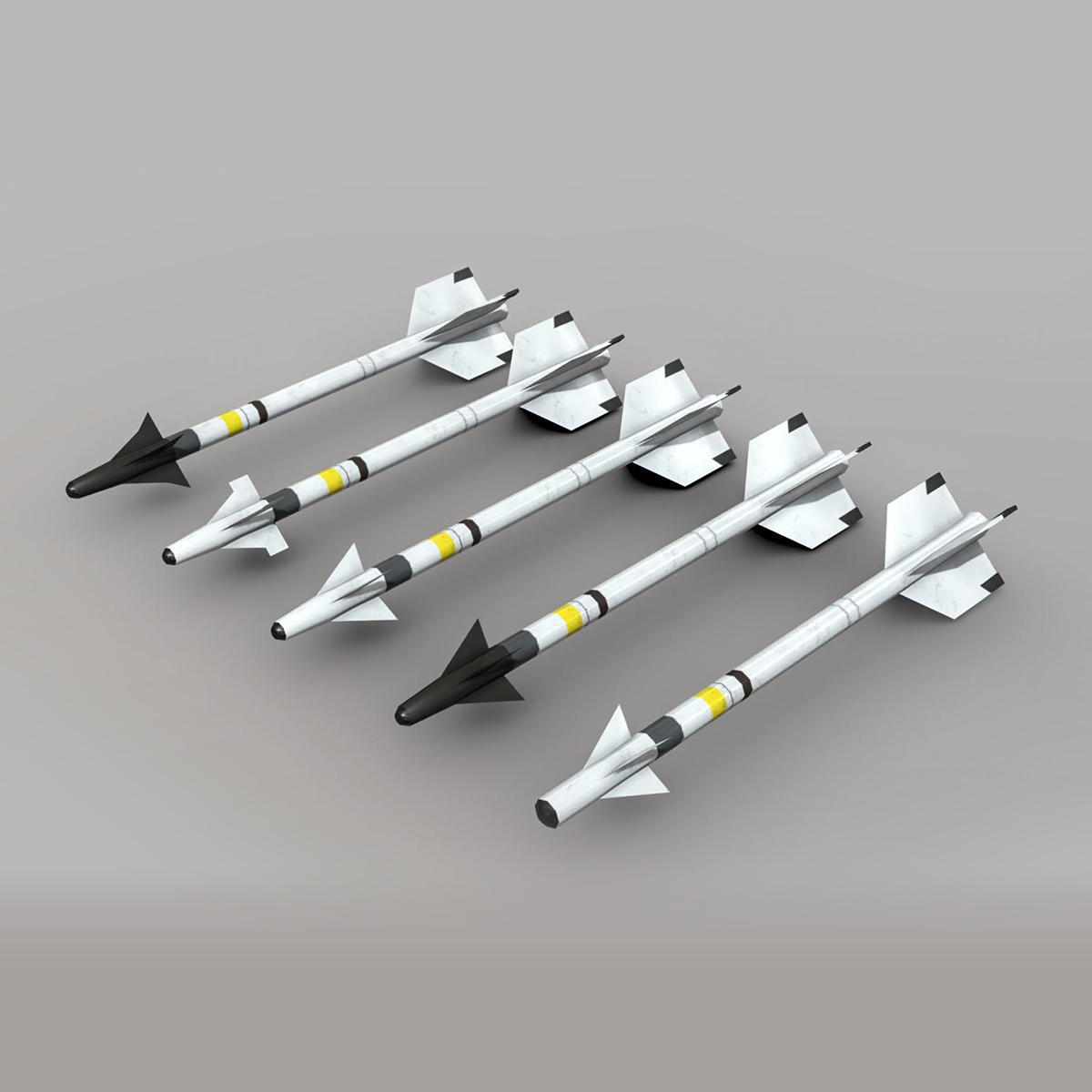 AIM-9 Sidewinder Low Poly Pack 3D - TurboSquid 1770360