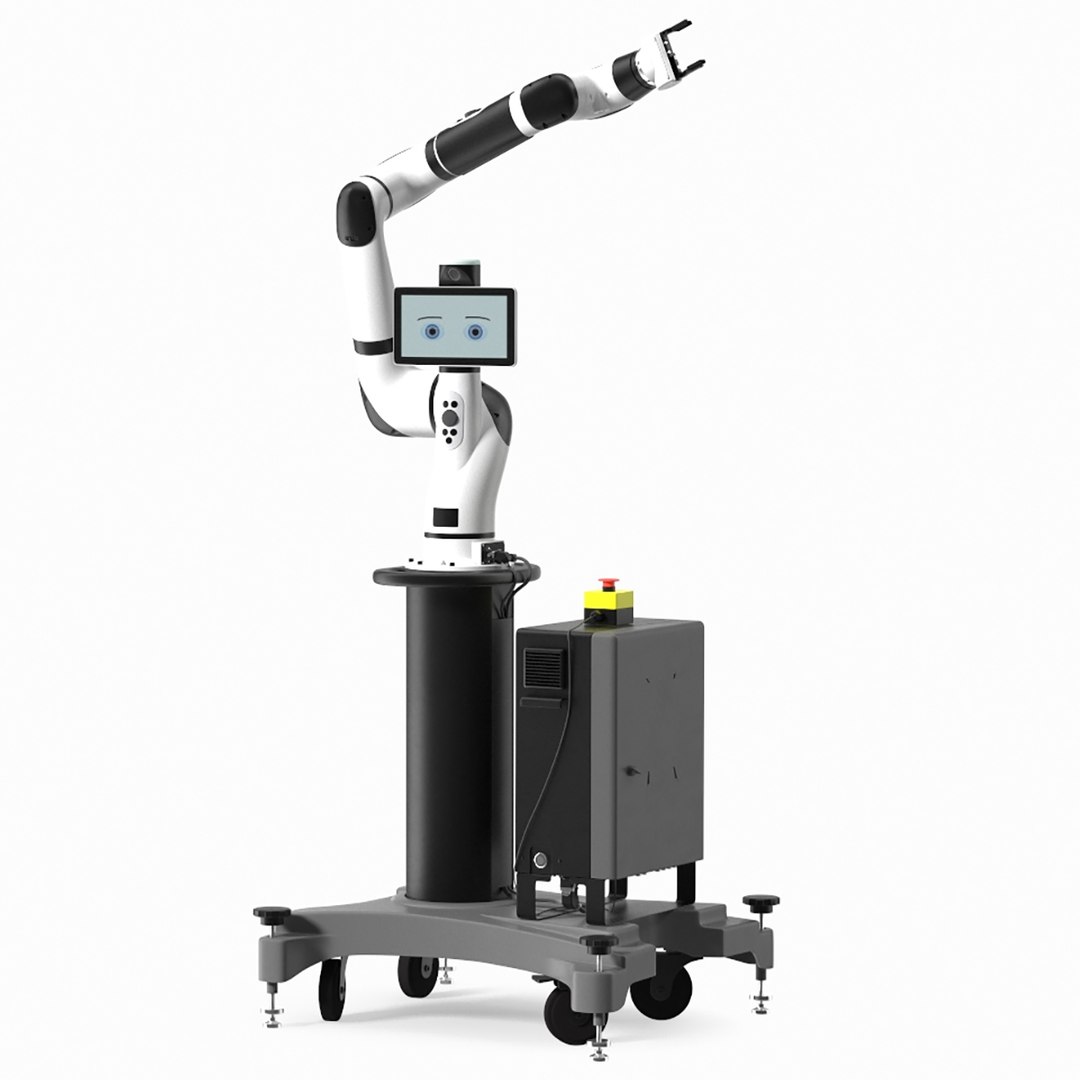 3D Collaborative Robot With Mobile Pedestal Rigged For Maya ...