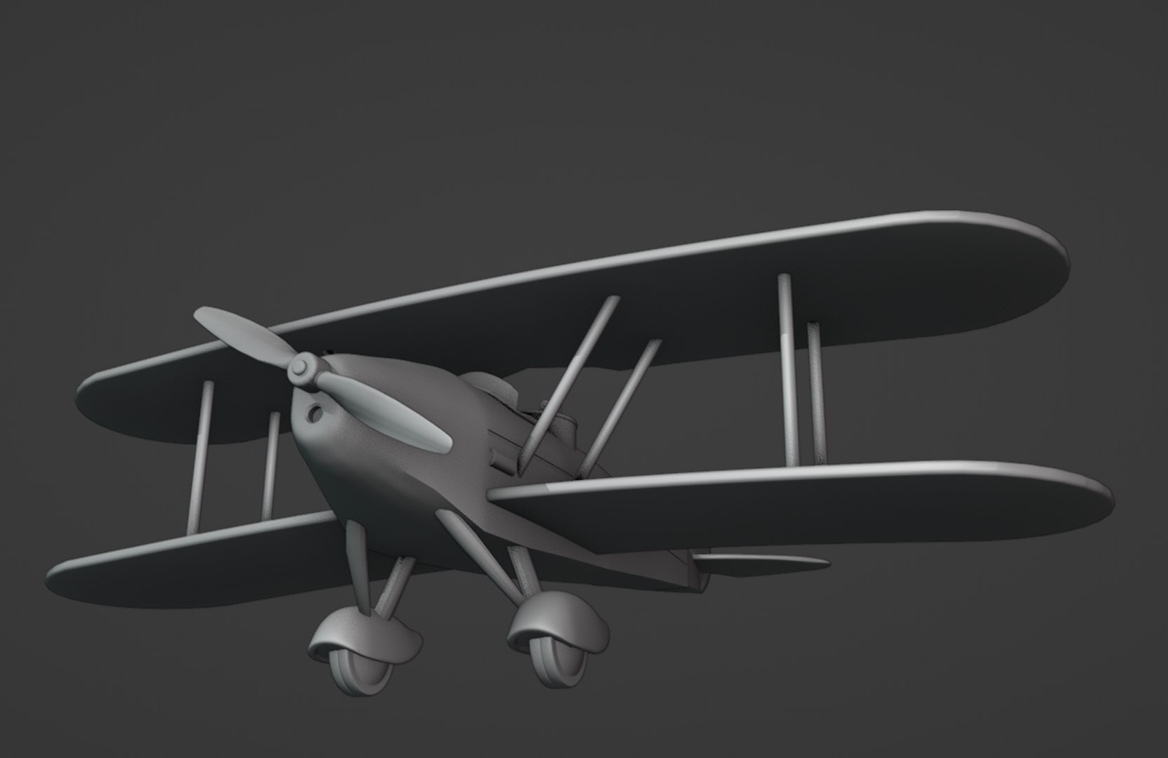 3D Model Biplane Printable - TurboSquid 2110434