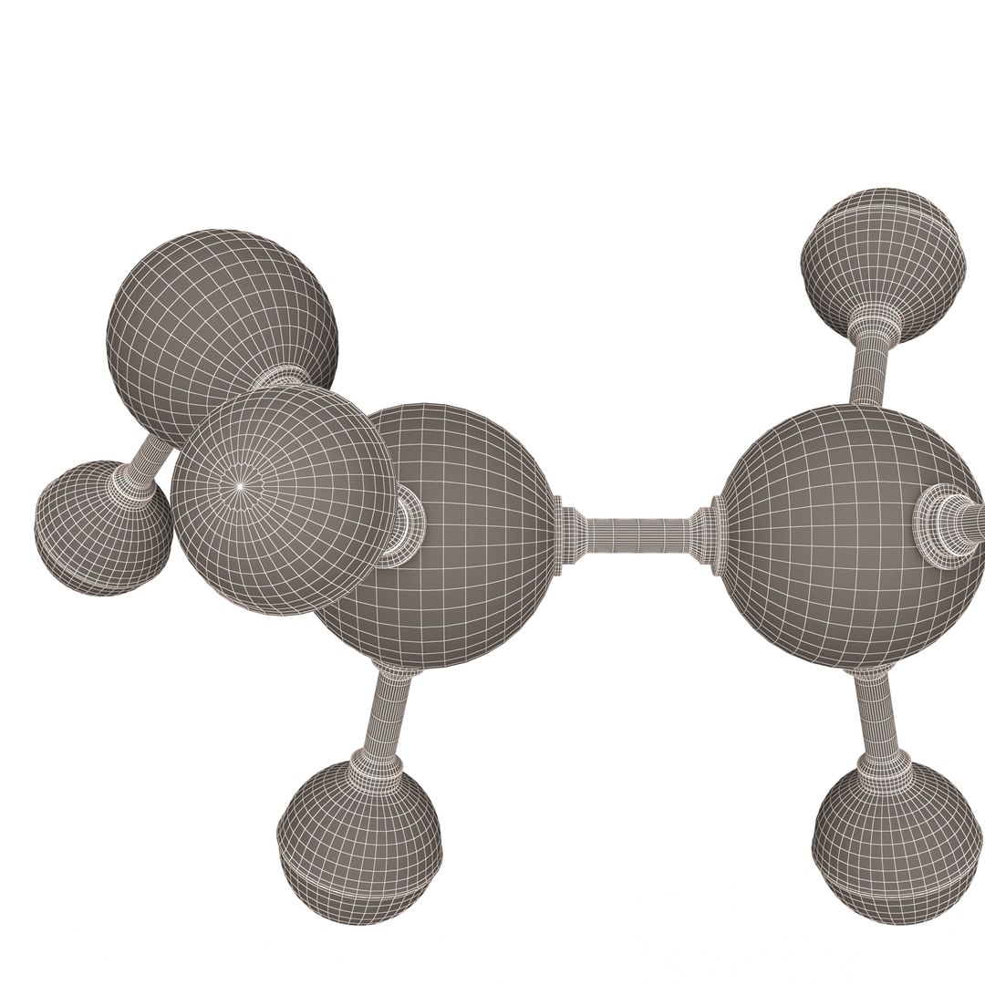 Ethanol Molecule Model - TurboSquid 1770591