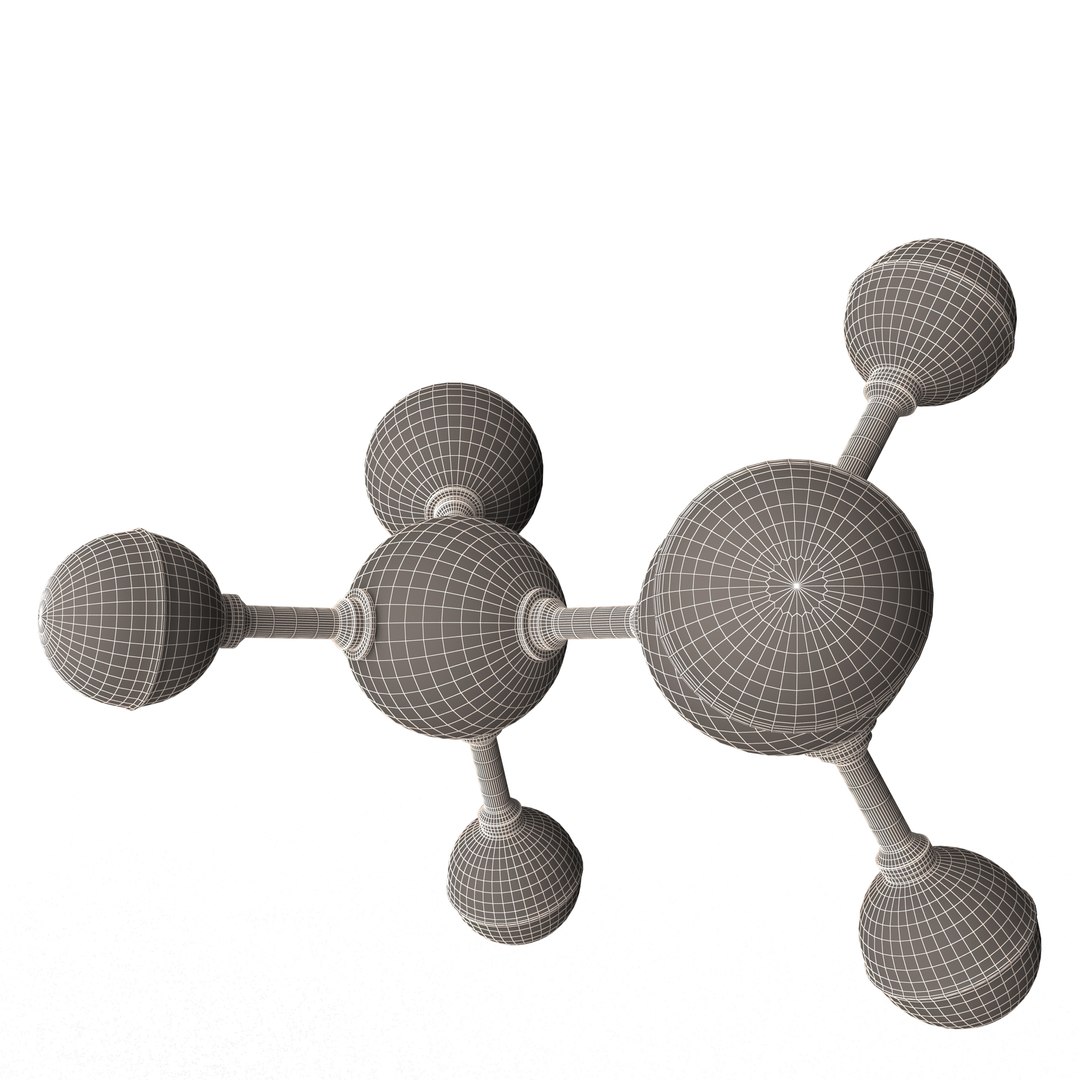Ethanol Molecule Model - TurboSquid 1770591