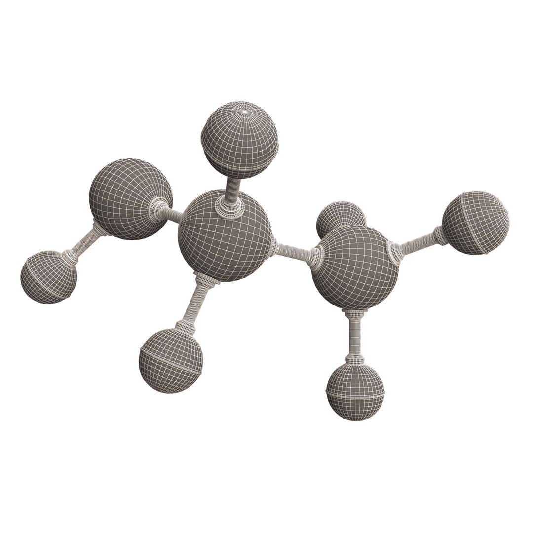 Ethanol Molecule Model - TurboSquid 1770591
