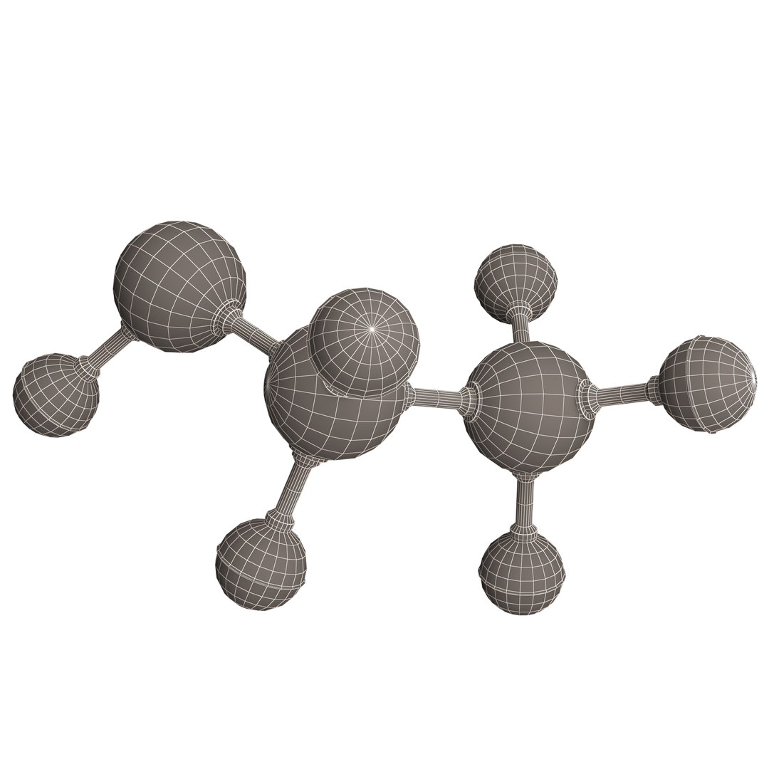 Ethanol Molecule Model - TurboSquid 1770591