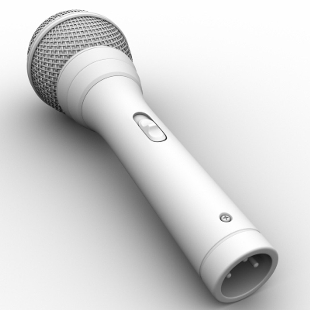 Micro Mic Microphone Obj