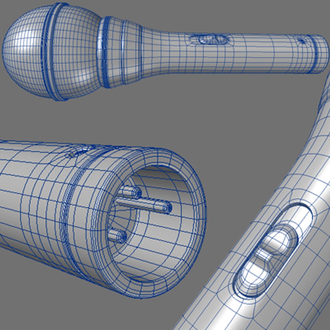 Micro Mic Microphone Obj