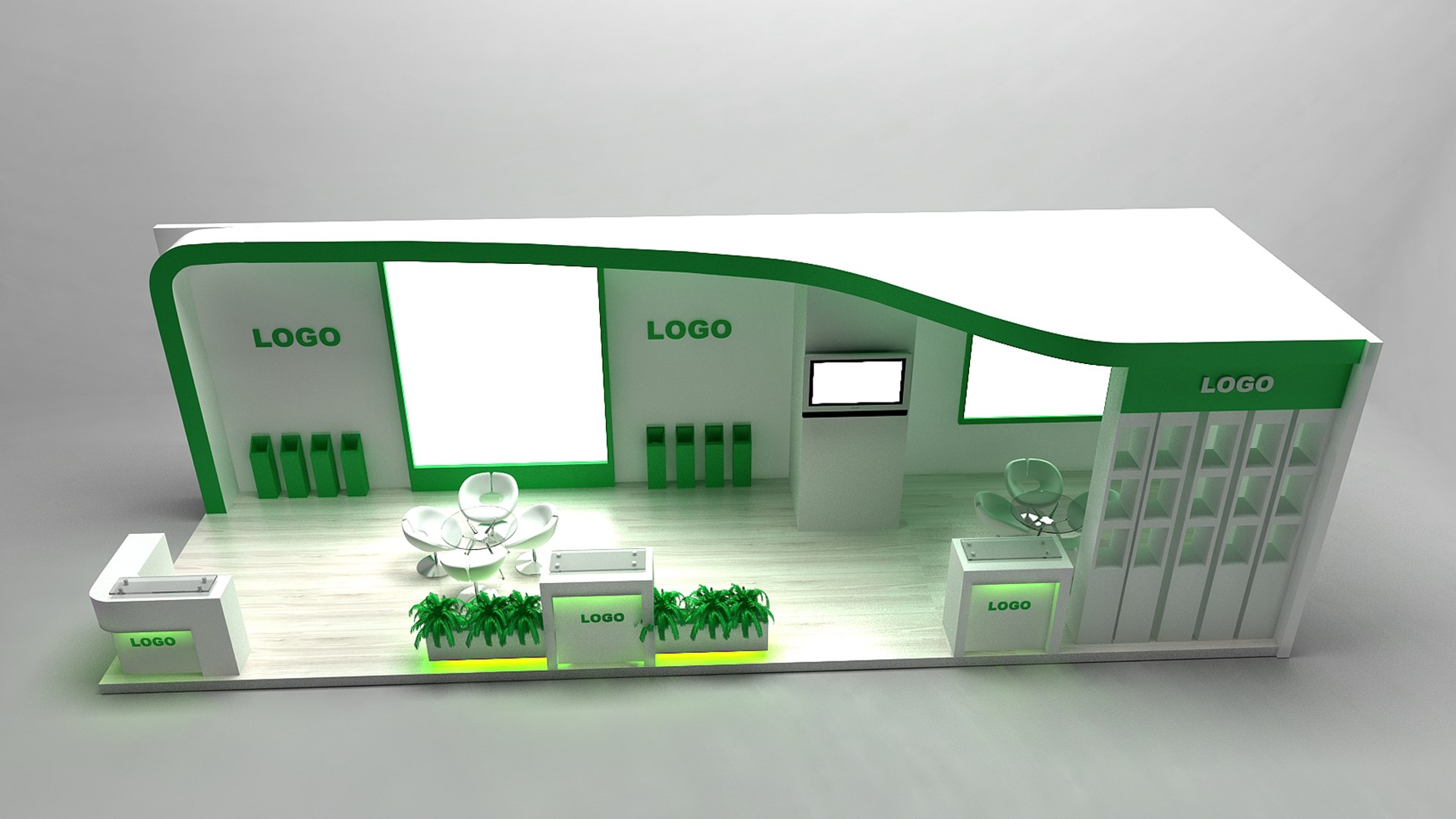 Booth Design1 3D - TurboSquid 2166709
