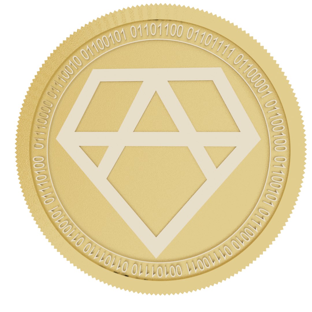 Asch gold coin 3D model - TurboSquid 1593609