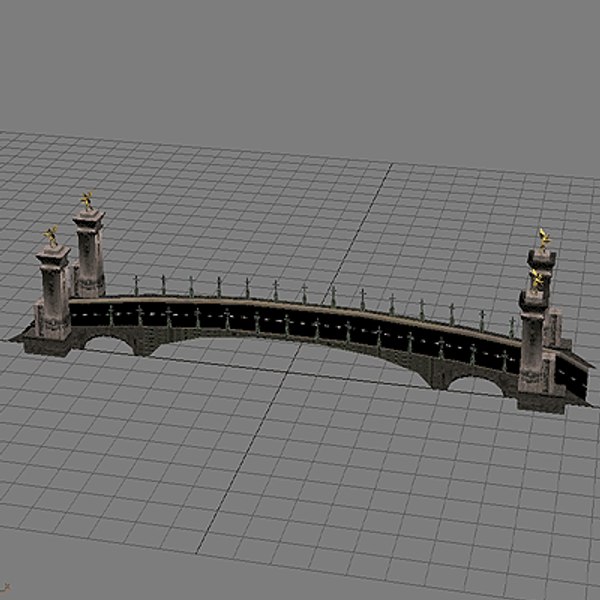 3d max pont neuf bridge