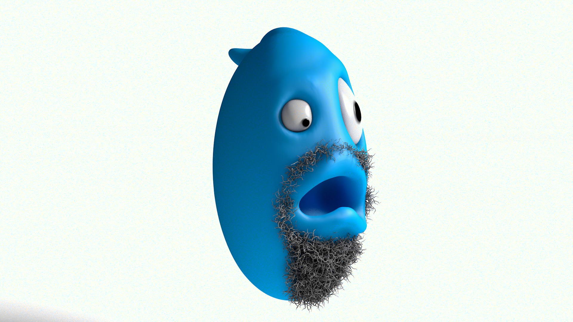 3D blue ghost - TurboSquid 1194865