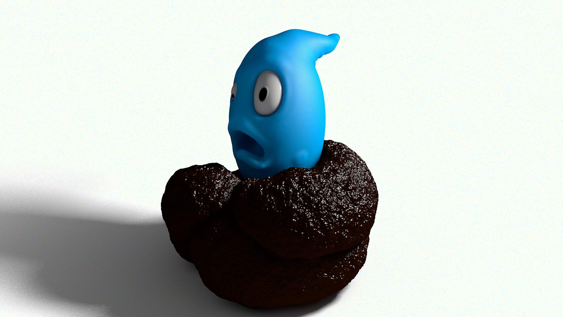 3D blue ghost - TurboSquid 1194865