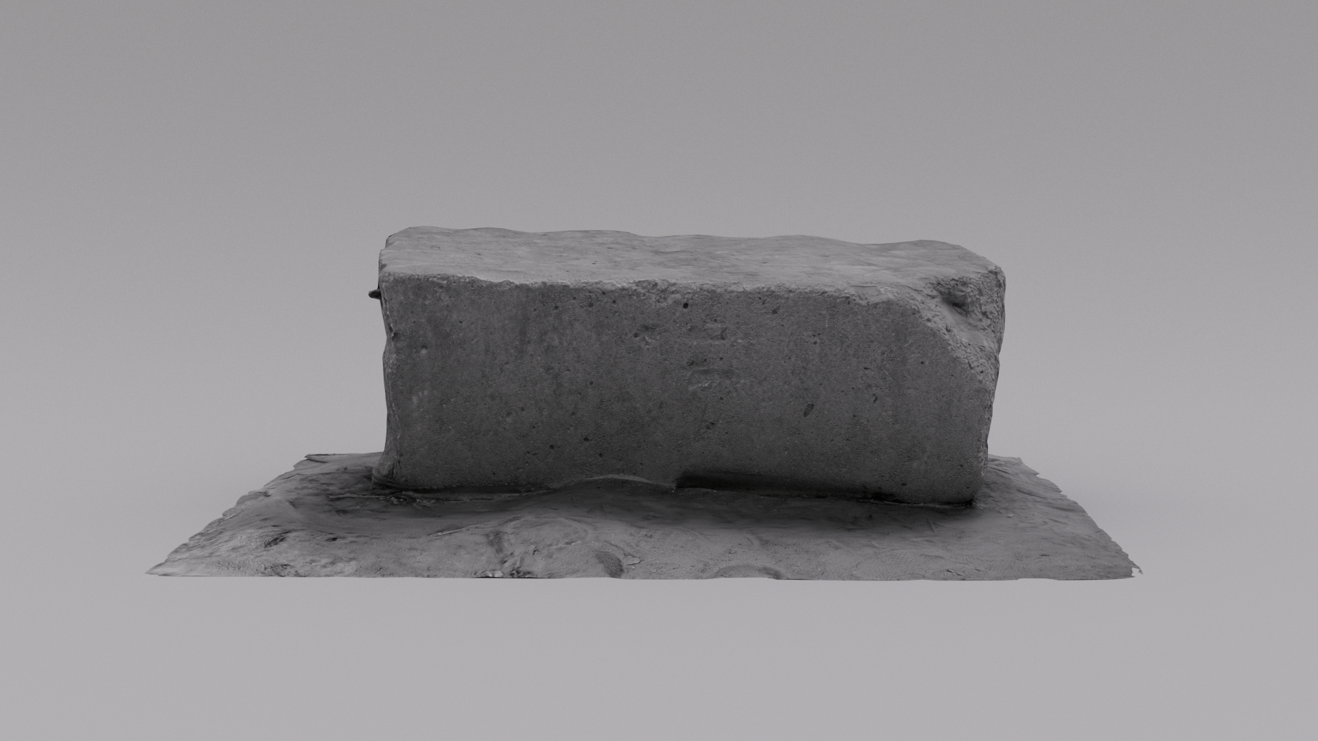 3D Model Cement Destroyed Block With Rebar High Quality Photogrammetry ...