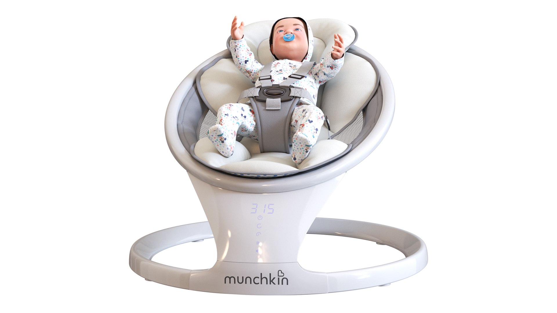 3D Baby Rocker Munchkin Cradle - TurboSquid 2289417