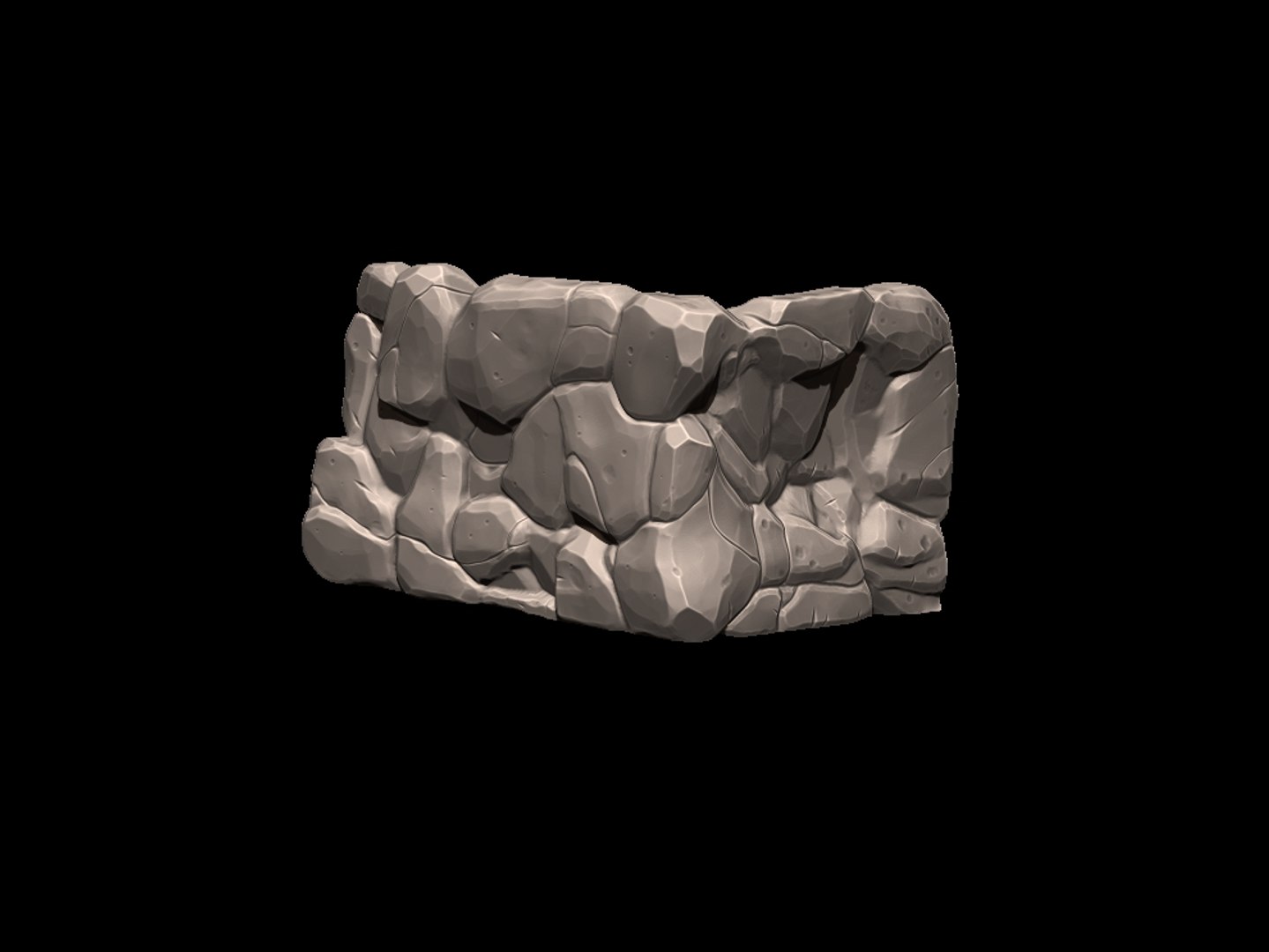 3D Stones Wall Model - TurboSquid 1265179