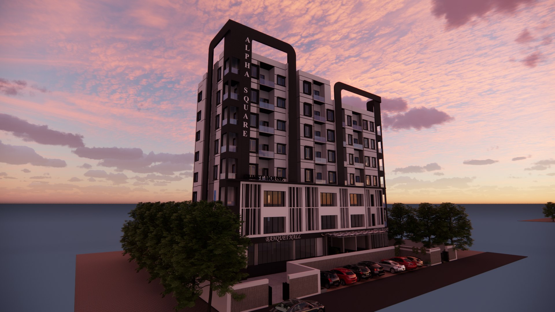 3D Mixed Use Building - TurboSquid 2053963