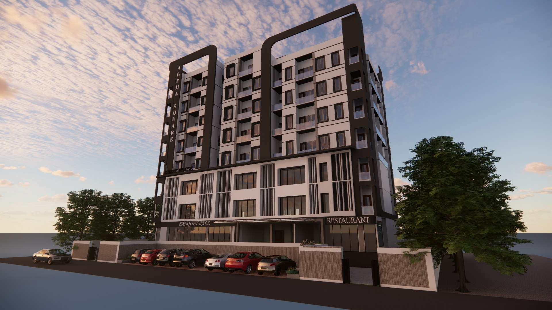 3D Mixed Use Building - TurboSquid 2053963