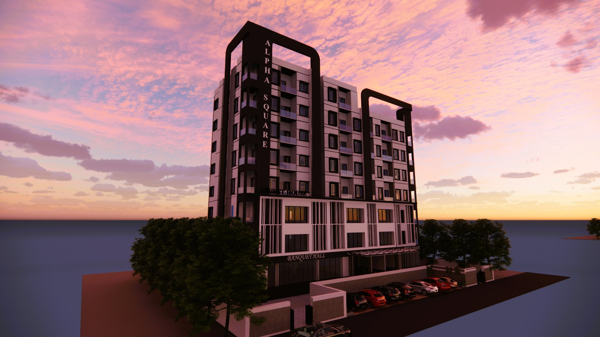3D Mixed Use Building - TurboSquid 2053963