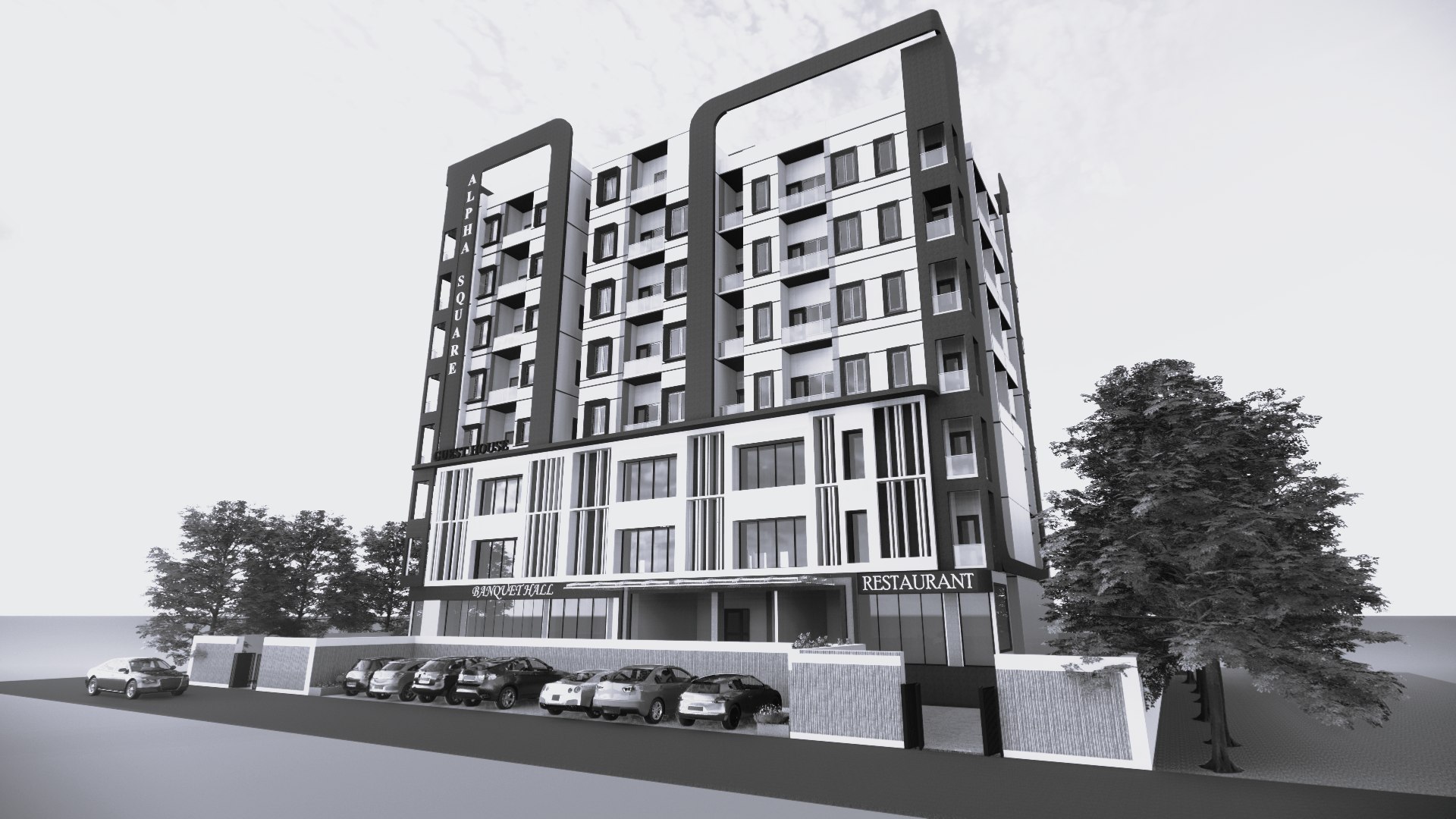 3D Mixed Use Building - TurboSquid 2053963