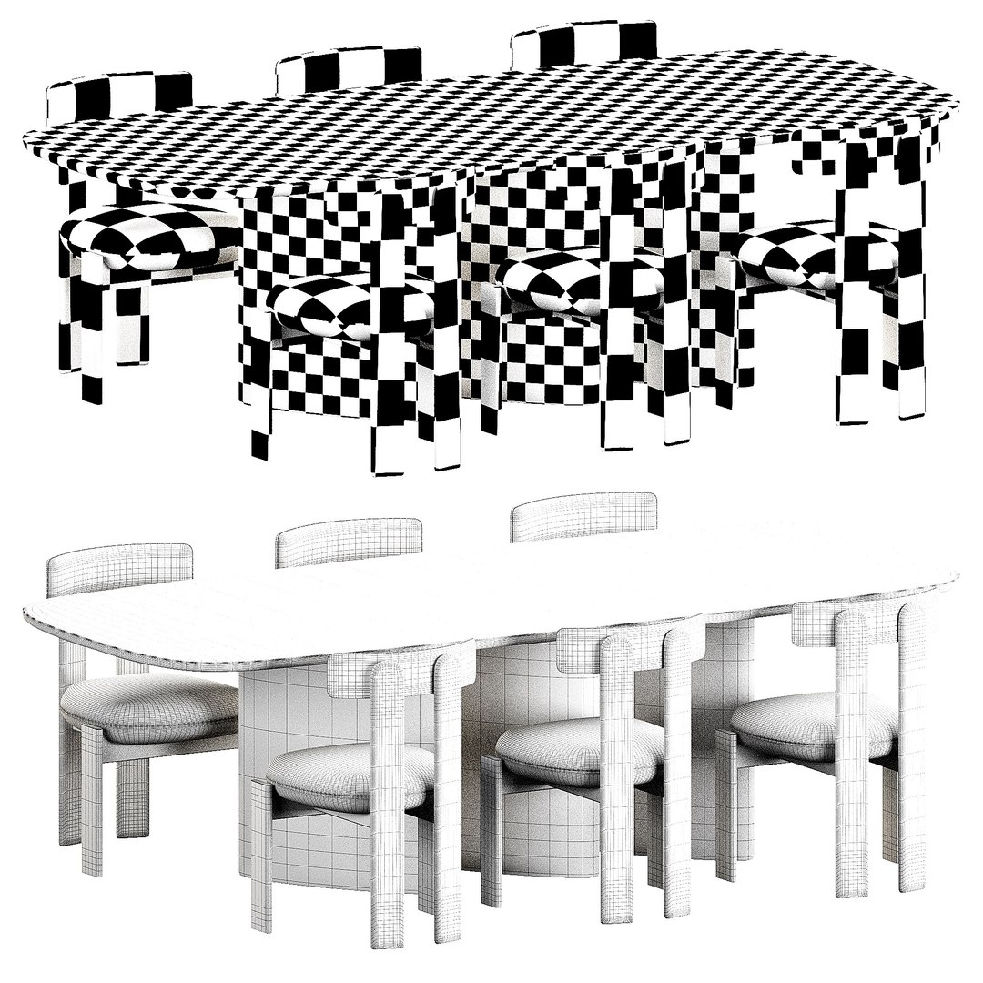 3D Model Bonaldo Louver Table - TurboSquid 2276804