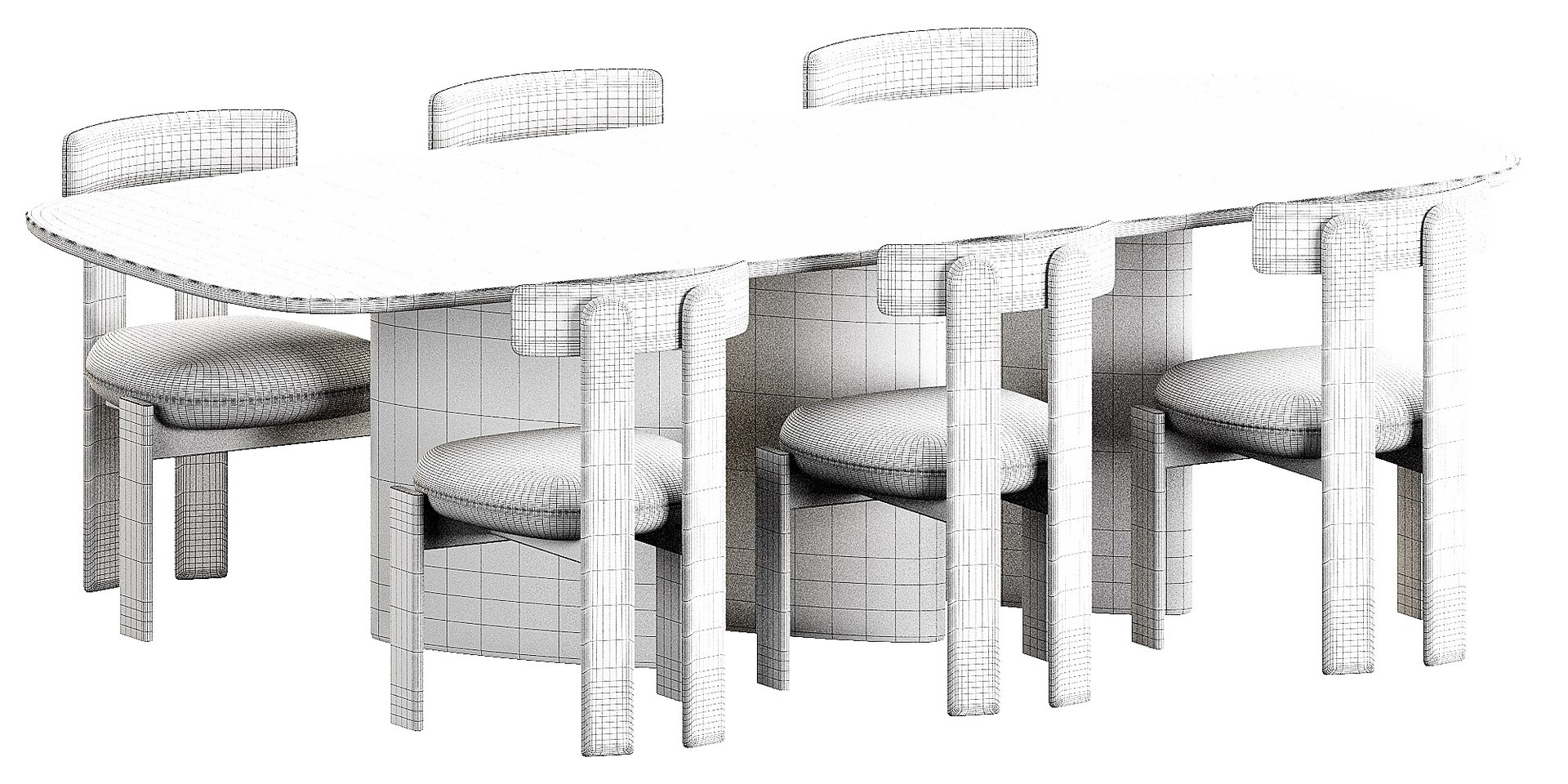 3D Model Bonaldo Louver Table - TurboSquid 2276804