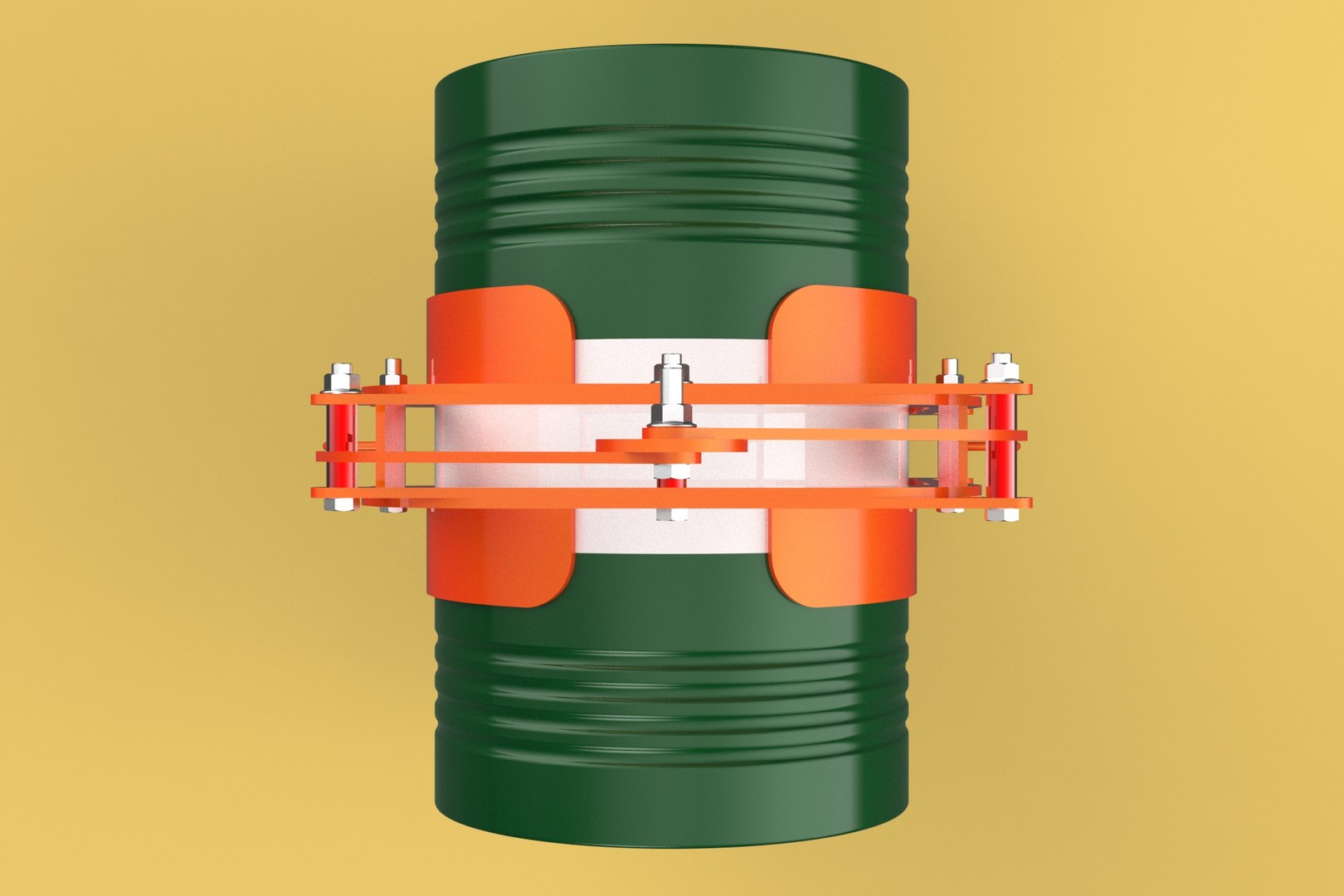 3D DRUM BARREL HORIZONTAL TONGS SCISSOR GRIPPER LIFTING CLAMP GRAB ...