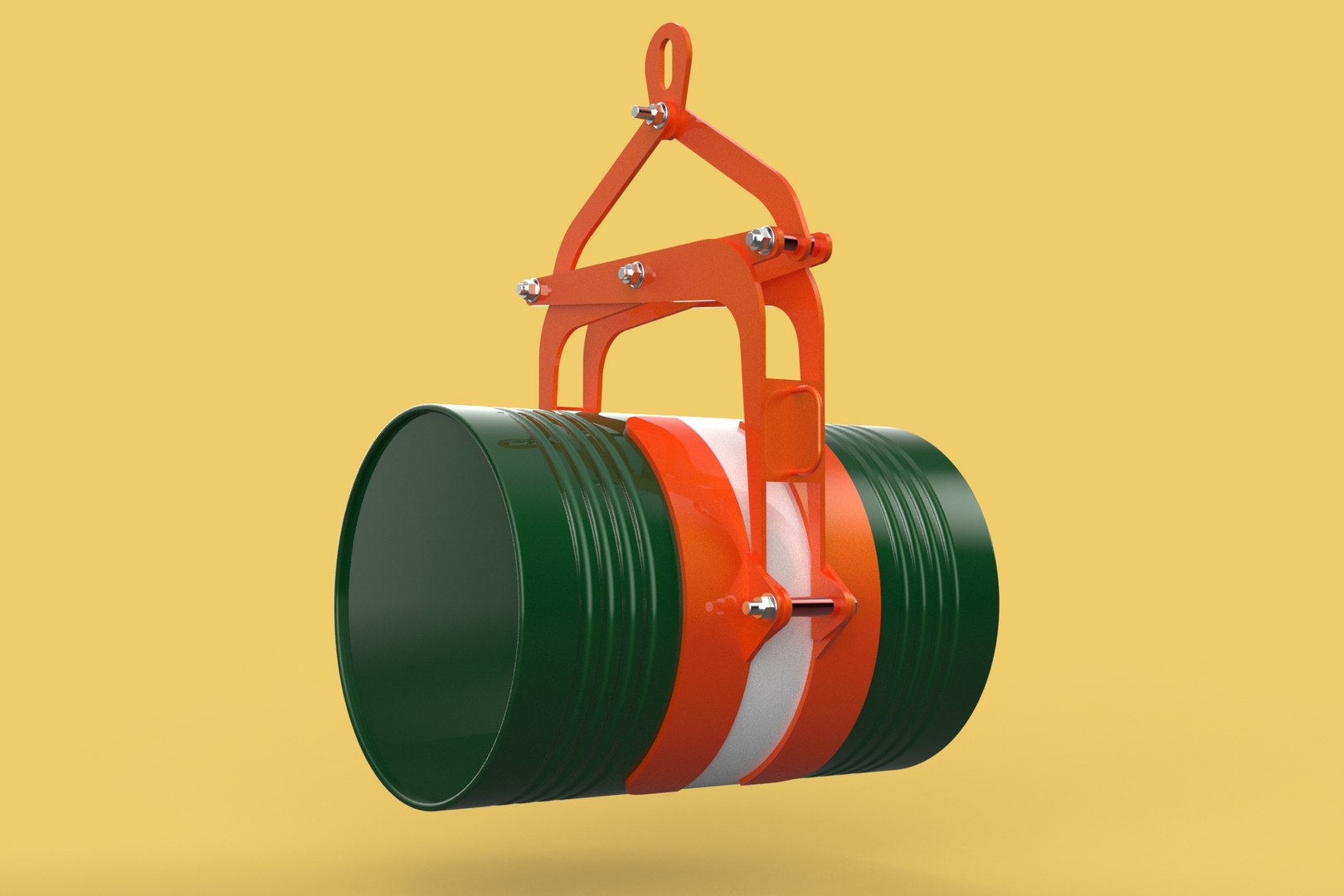 3D DRUM BARREL HORIZONTAL TONGS SCISSOR GRIPPER LIFTING CLAMP GRAB ...